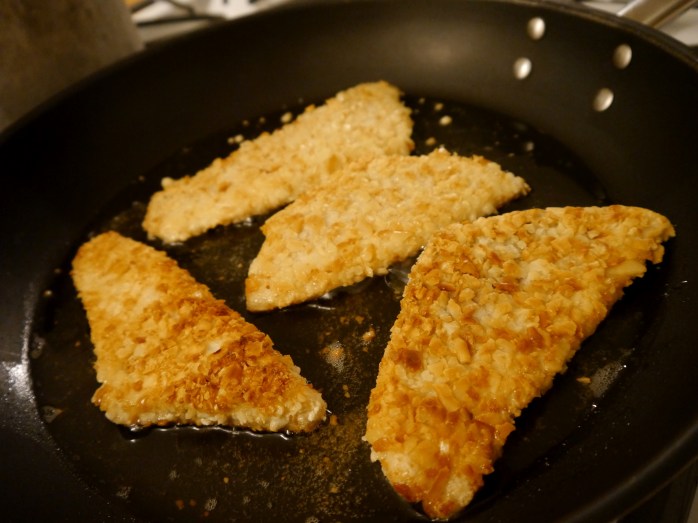 Cracker-Crusted Flounder over Pasta with Goat Cheese, Pine Nuts, and ...