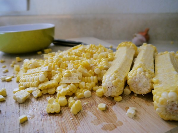 Crunchy Seared Halibut over Sweet Corn Risotto with Truffle Cream Sauce ...